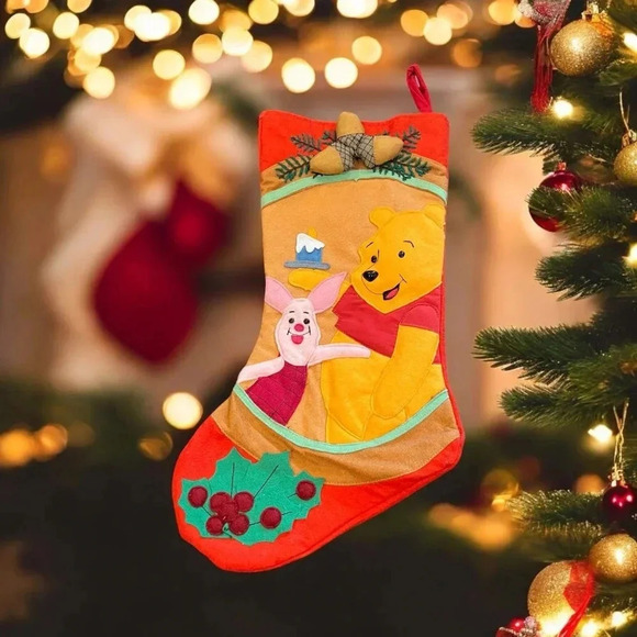 Disney | Holiday | Vintage 9s Disney Winnie The Pooh And Piglet Wool ...